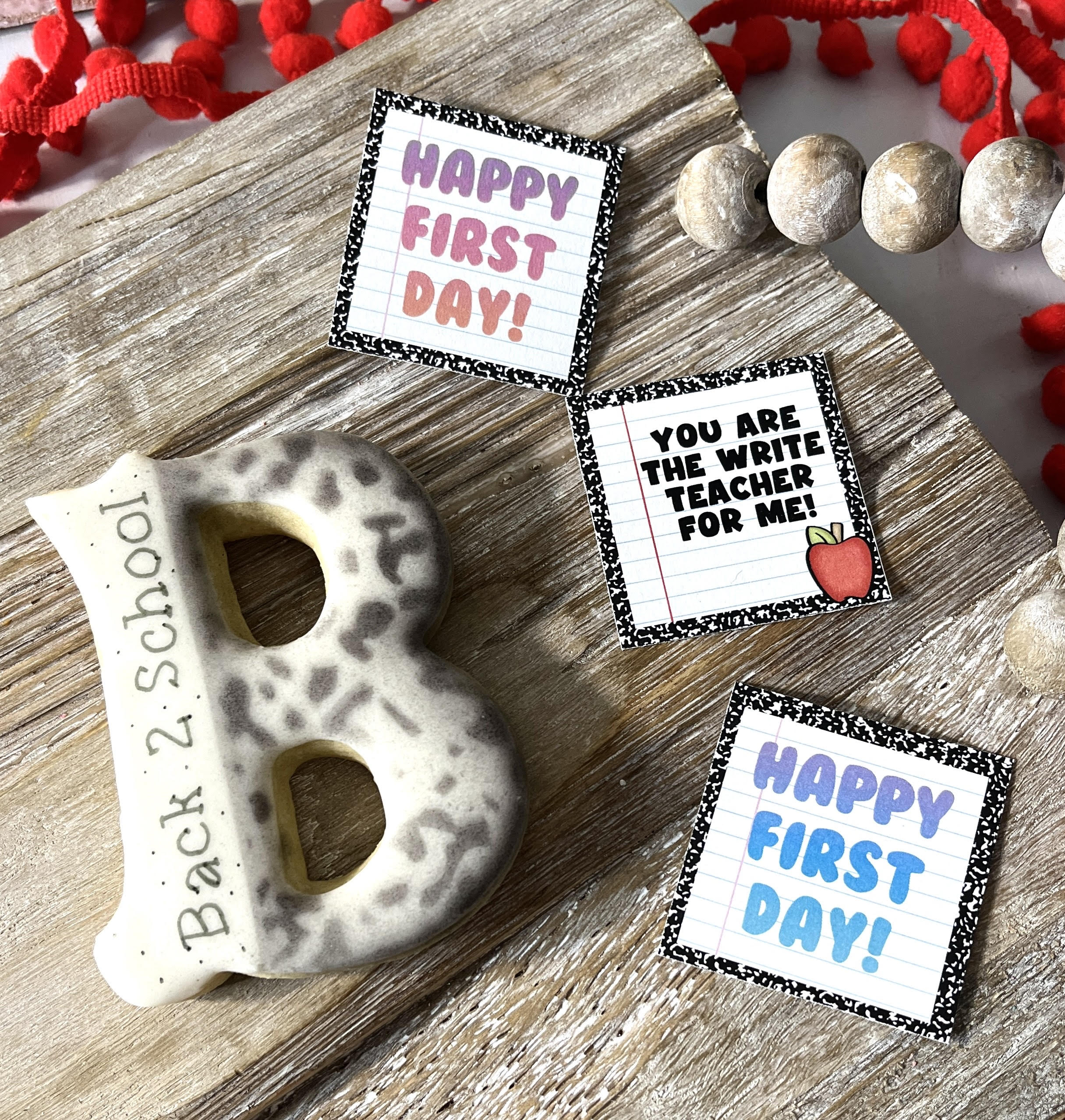 Back to School - Letter B - Sweet Cookie Journey